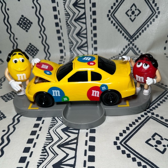 M&M'S | Other | Mms 206 Under The Hood Yellow Race Car Candy Dispenser ...
